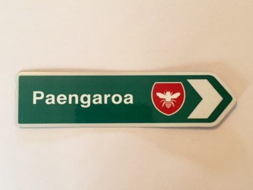 Road Sign Fridge Magnet - PAENGAROA - Giftrapt