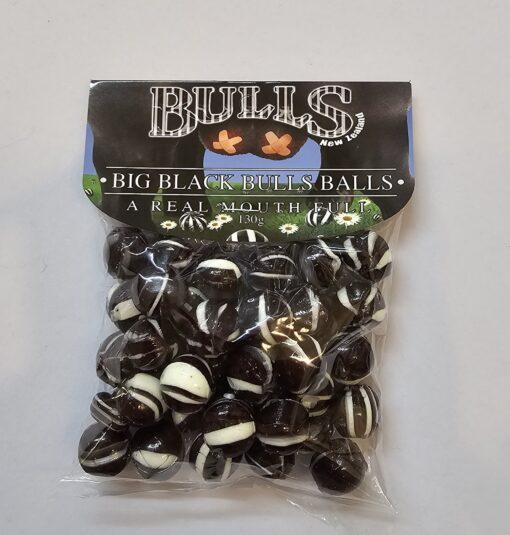 Palat-A-Bull; Big Black Bulls Balls (Blackballs) 130g - Giftrapt